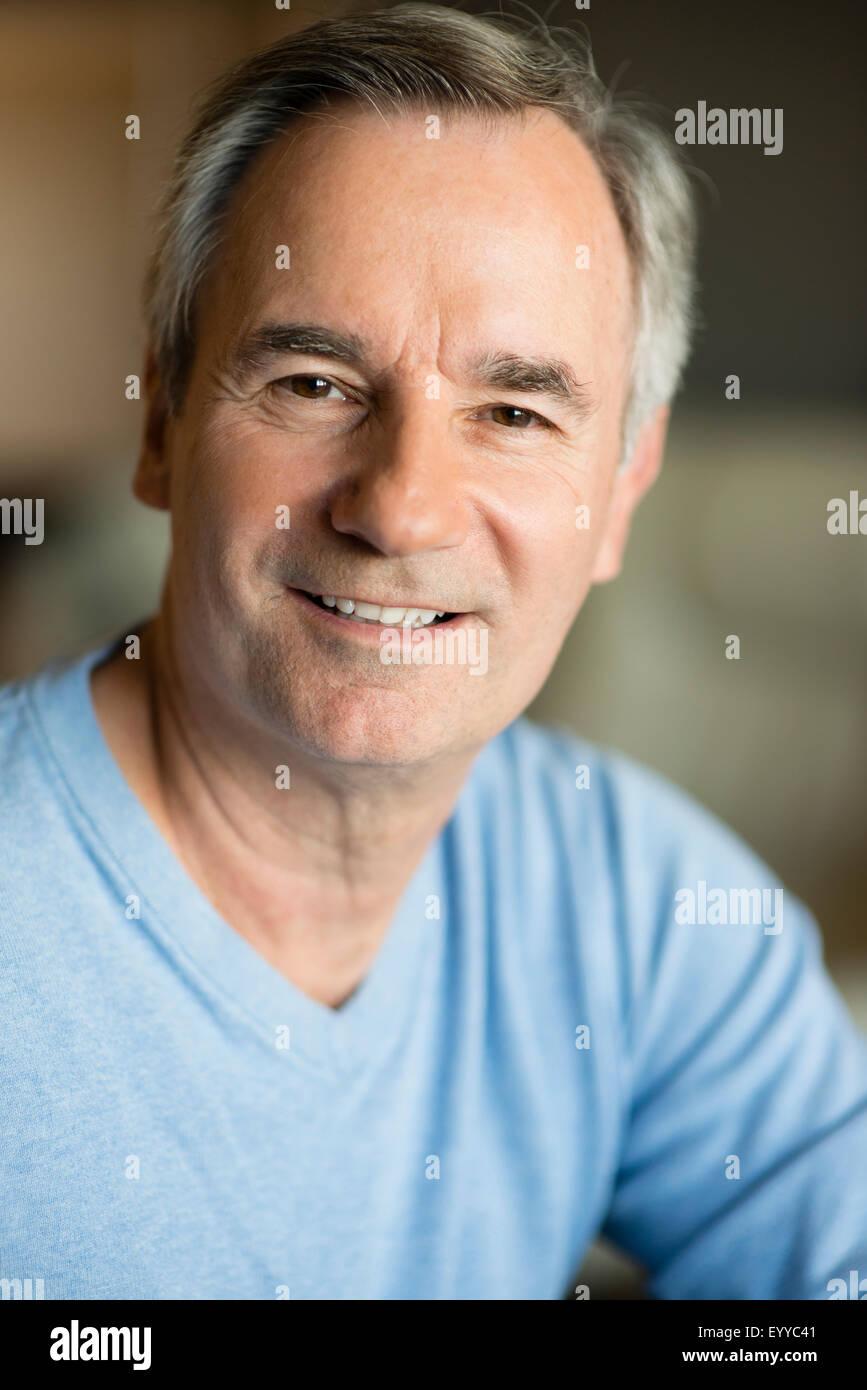 Close up of older Caucasian man smiling Stock Photo - Alamy