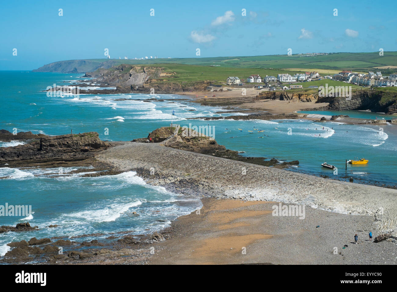 Summerleaze beach hi-res stock photography and images - Alamy
