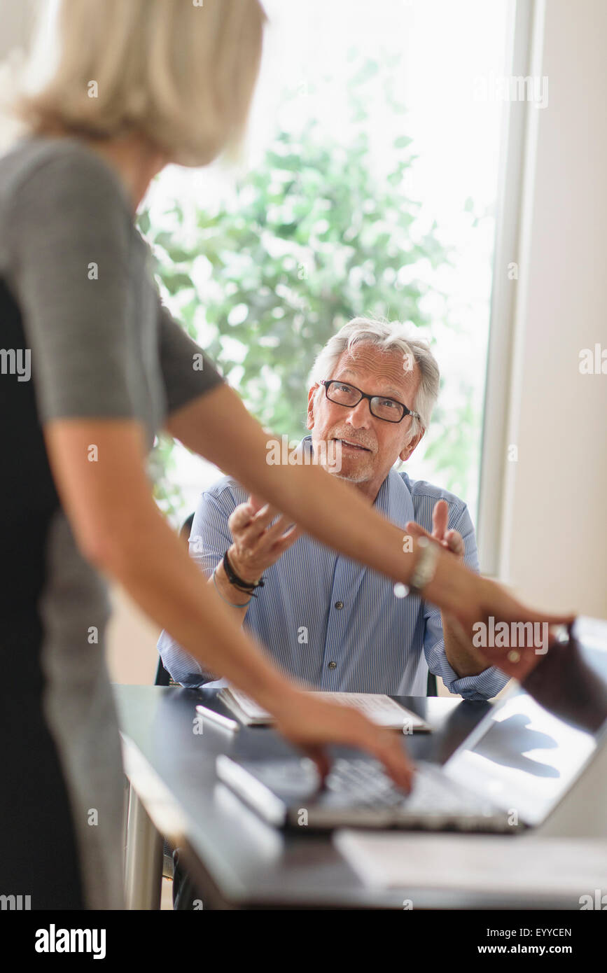 Grumpy Old Lady Meeting Office