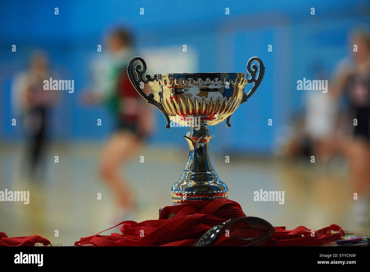 school sports trophy Stock Photo - Alamy