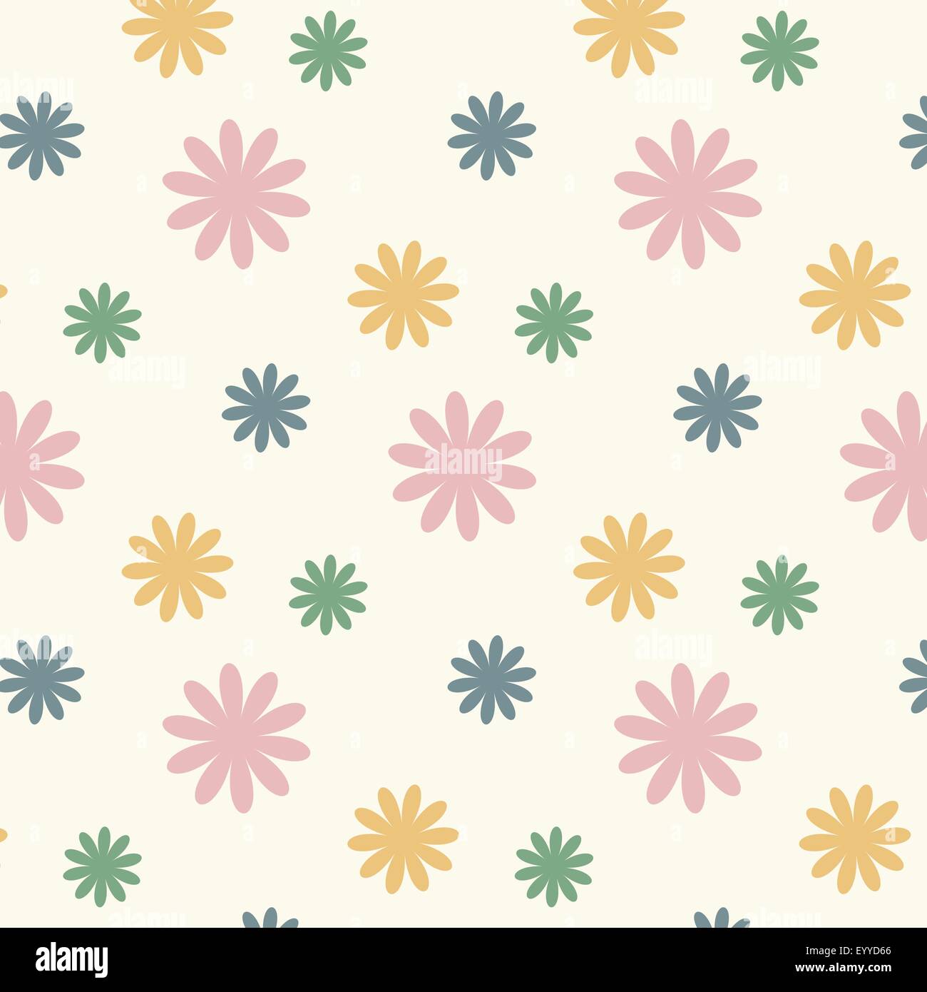 Seamless flower pattern vector background Stock Vector Image & Art - Alamy