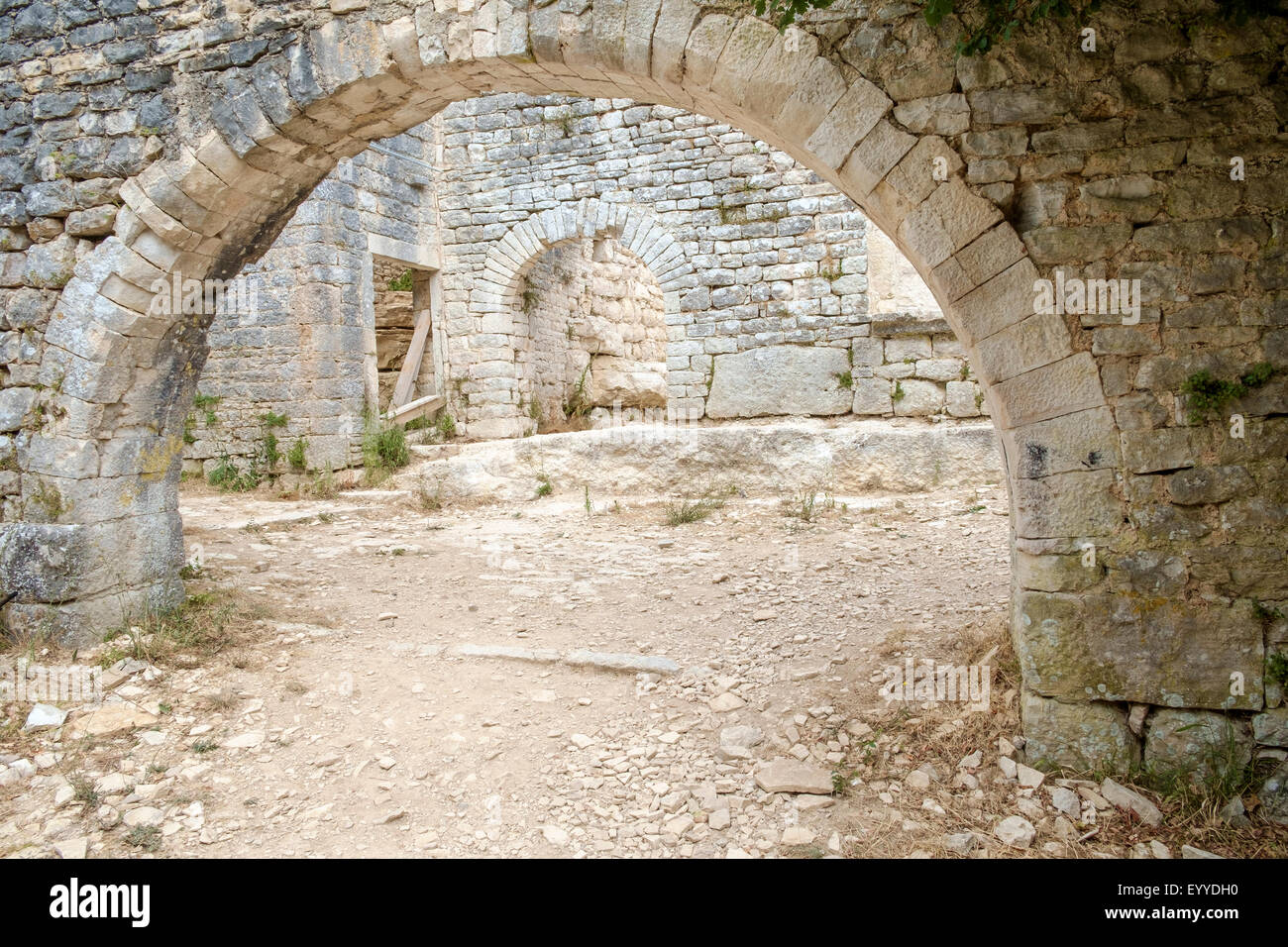 Dvigrad is an abandoned medieval town in central Istria, Croatia Stock ...