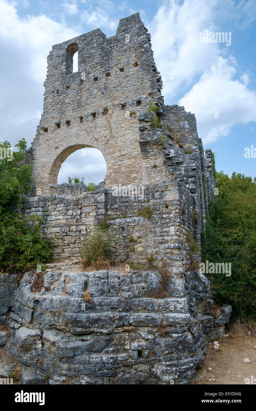 Dvigrad is an abandoned medieval town in central Istria, Croatia Stock ...