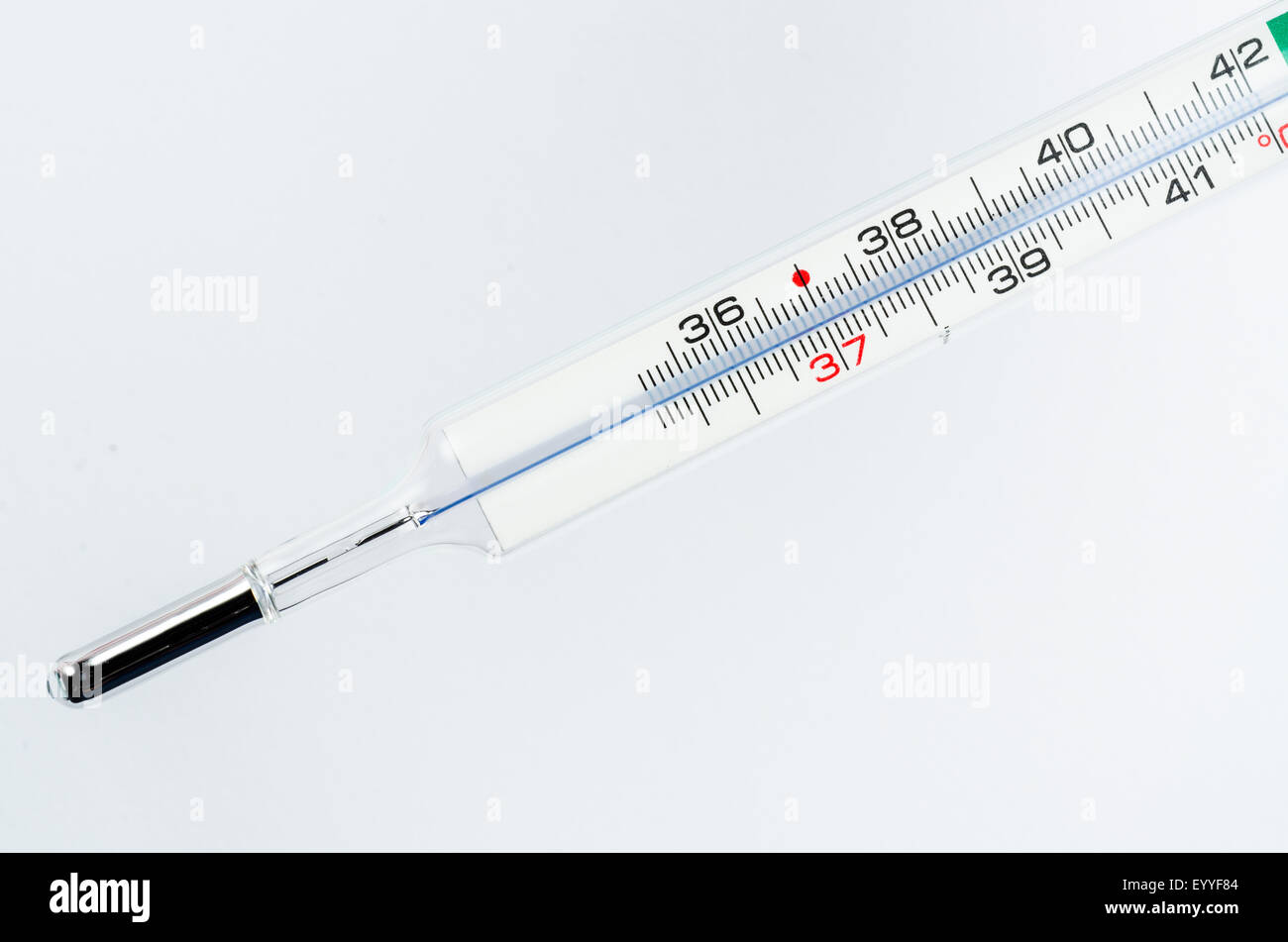 thermometer closeup on white Stock Photo - Alamy