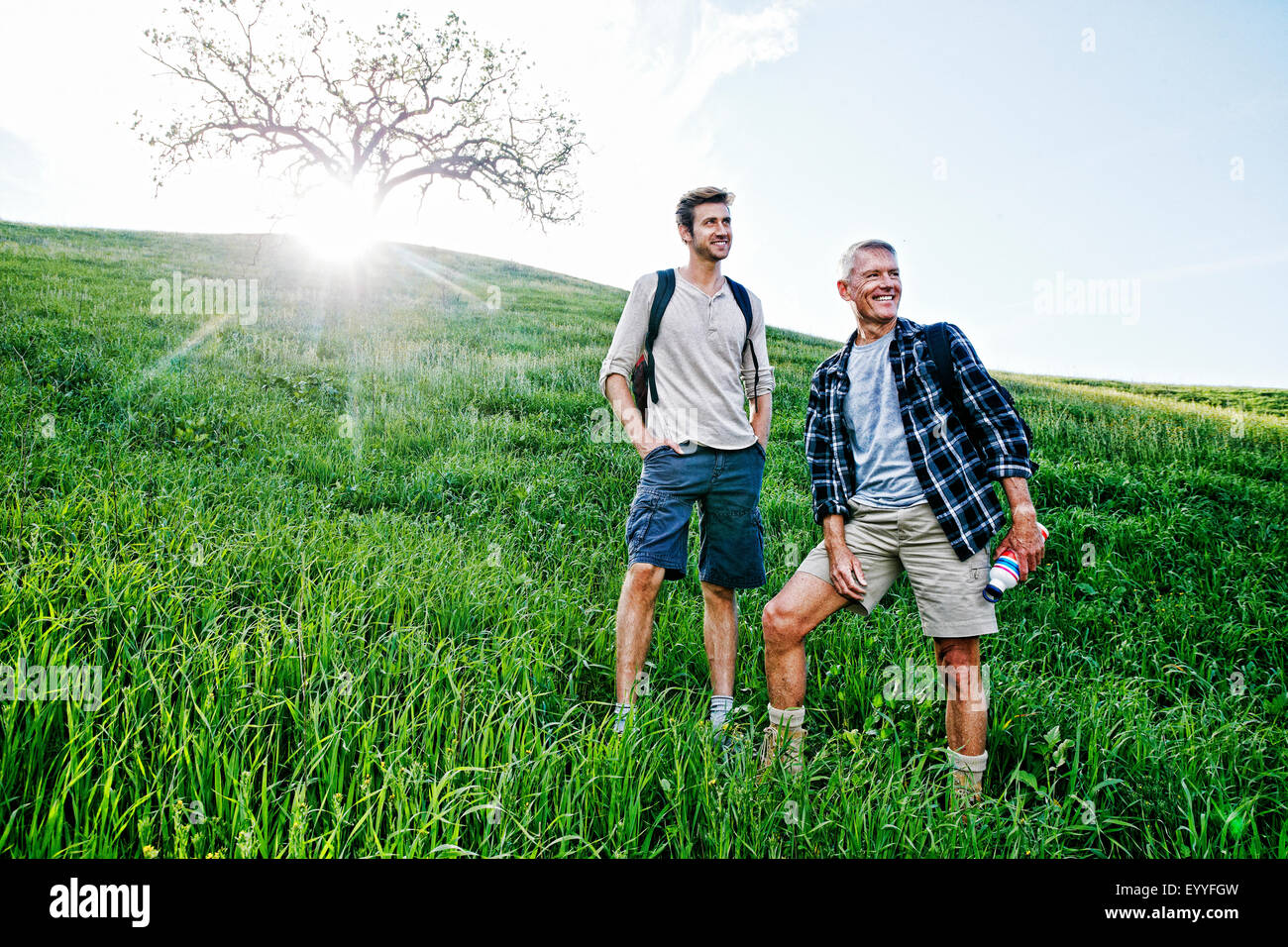 Father child standing on hi-res stock photography and images - Alamy