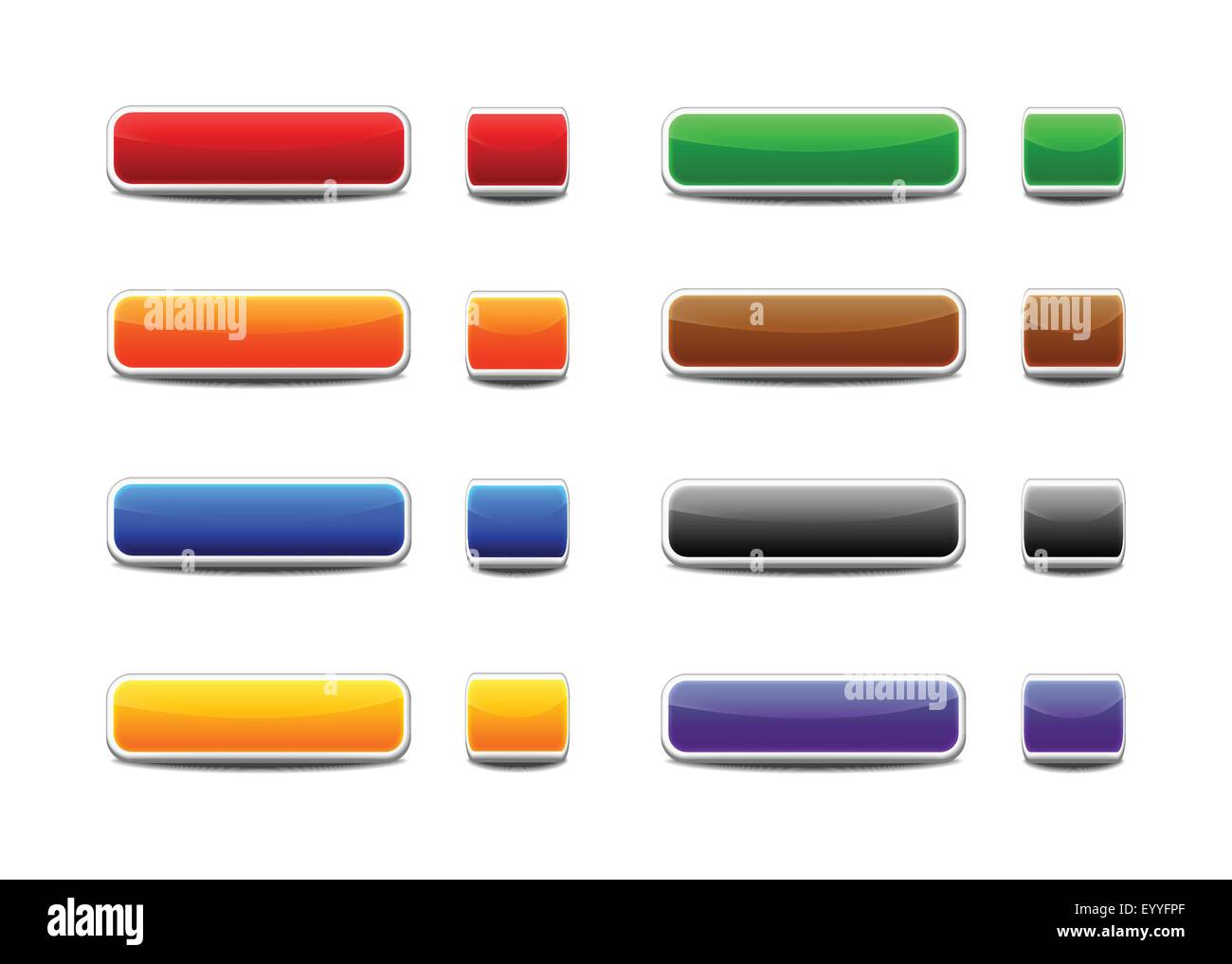 Set Of Colored Web Buttons Stock Vector Image And Art Alamy 2816
