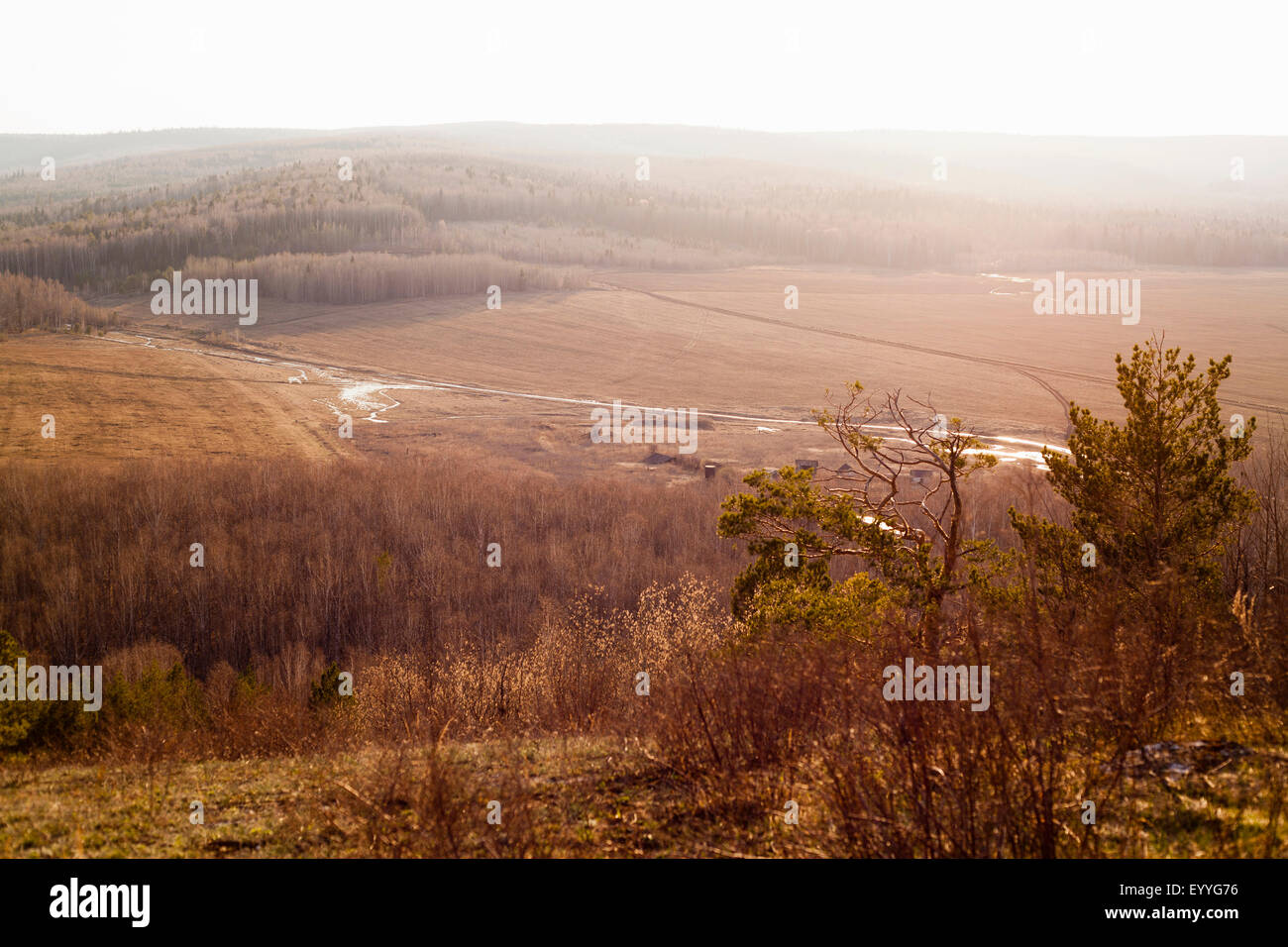Rural russian landscape hi-res stock photography and images - Alamy