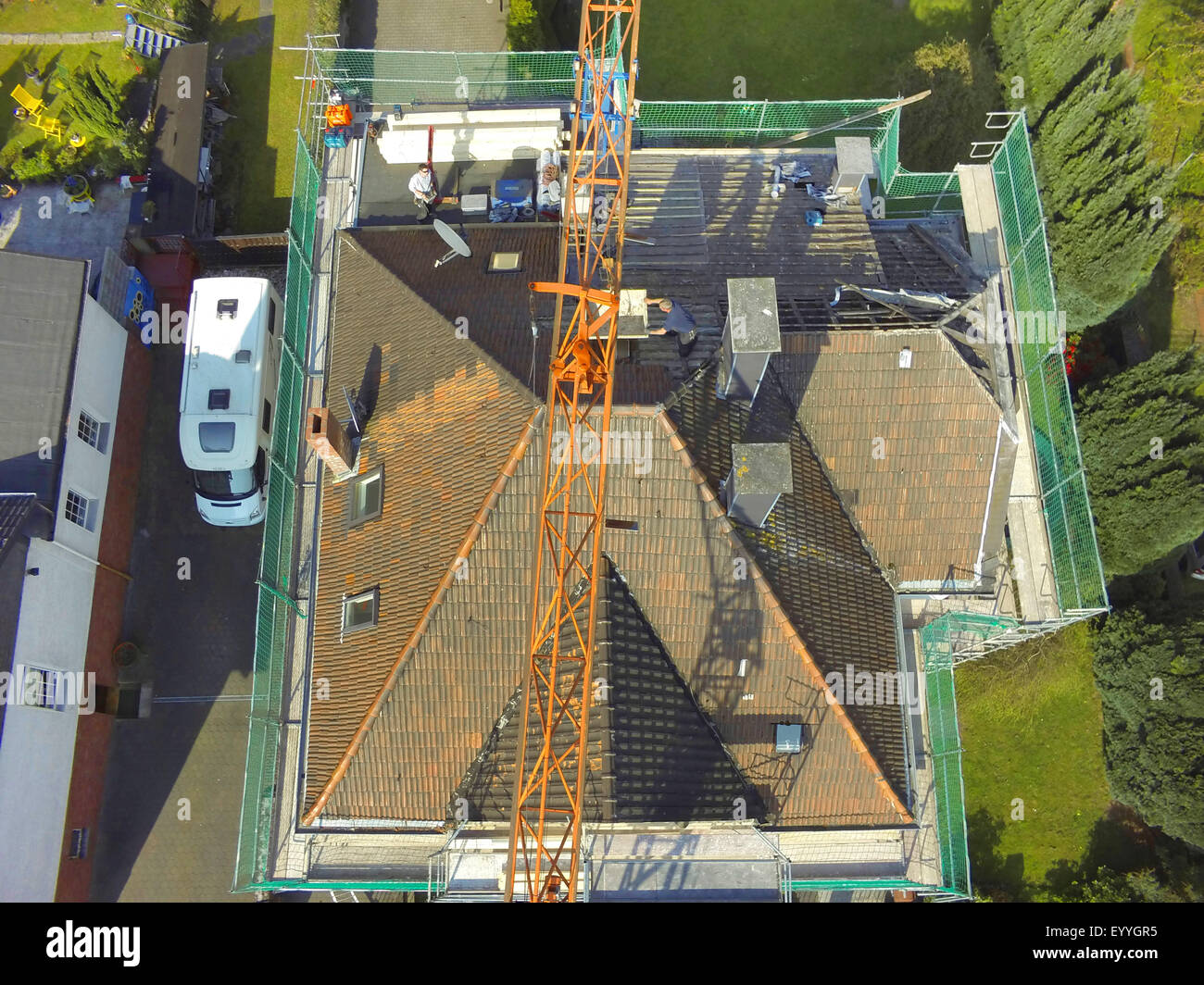 Removing tiles hi-res stock photography and images - Alamy