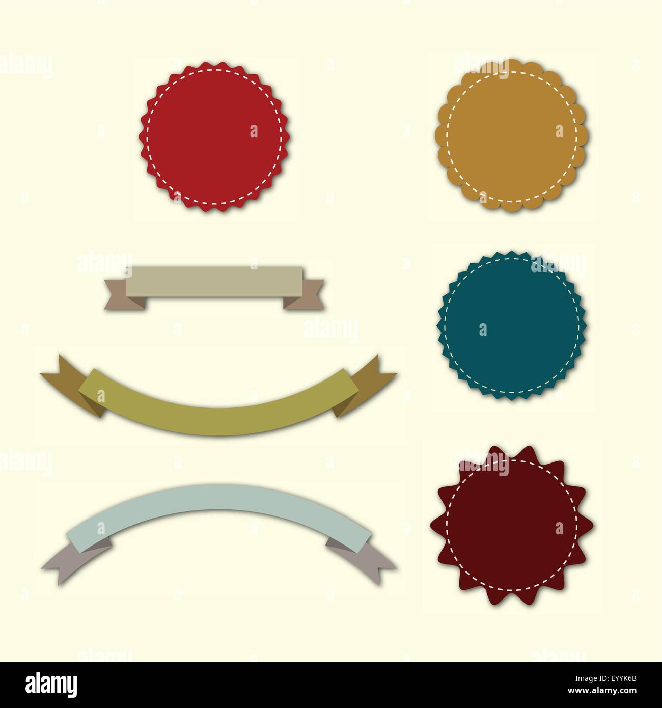 Vintage retro labels collection hi-res stock photography and images - Alamy