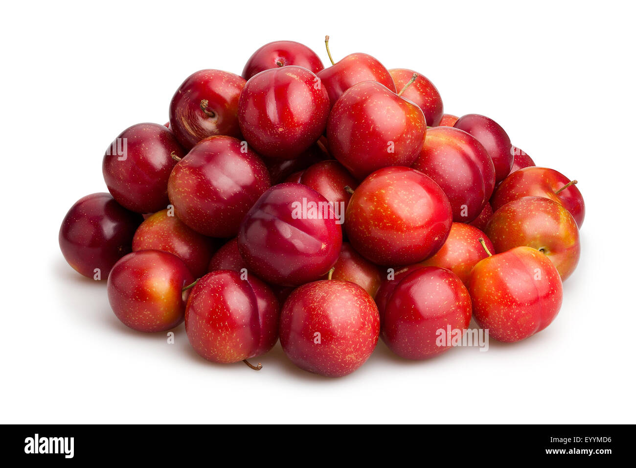 red plum isolated Stock Photo - Alamy
