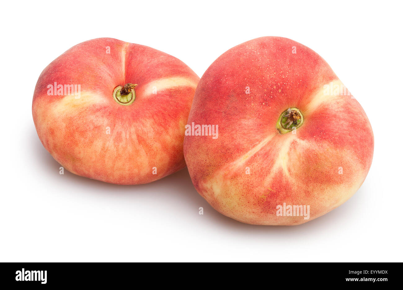 Flat peaches Cut Out Stock Images & Pictures - Alamy