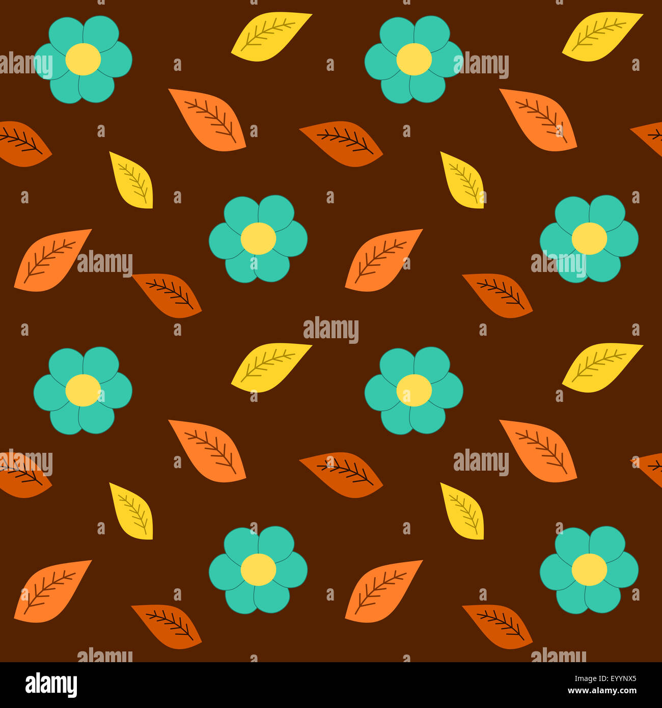 fall autumn leaves background seamless pattern Stock Photo - Alamy