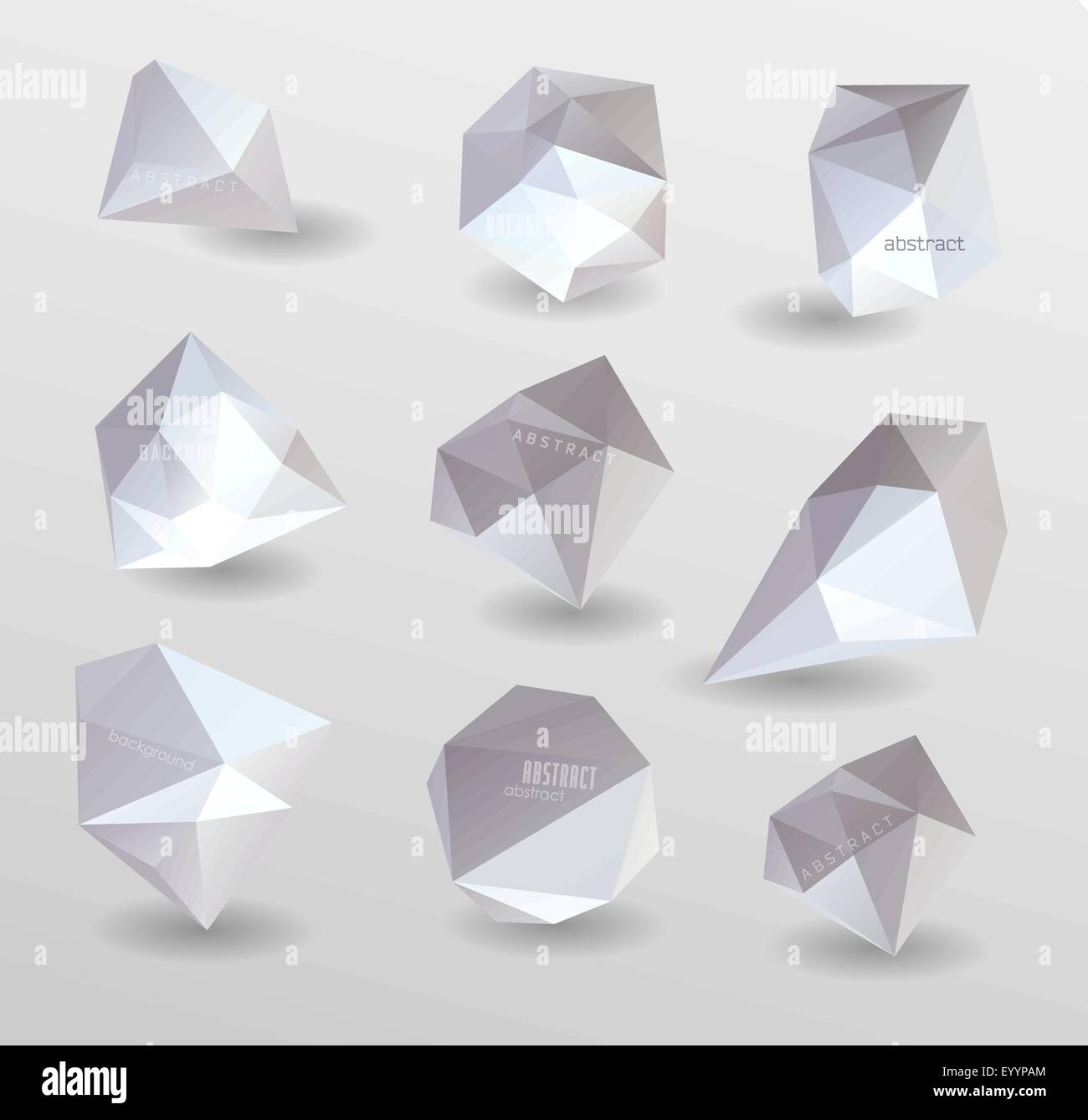 Abstract modern polygonal bubble, label website Stock Vector Image ...