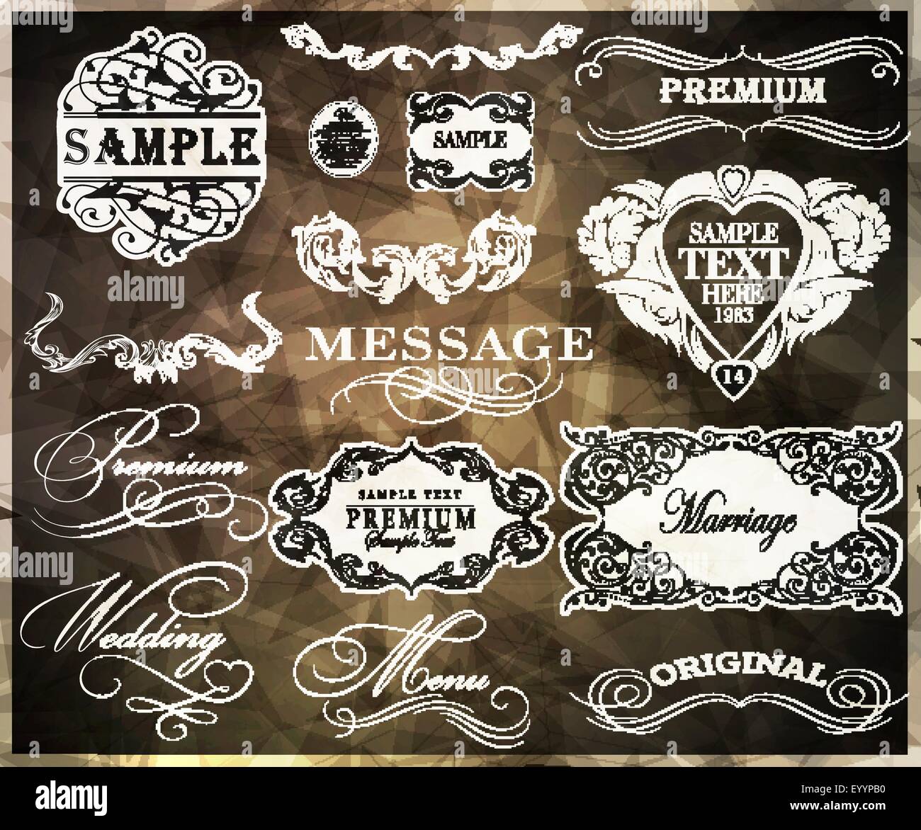 calligraphic design elements Stock Vector Image & Art - Alamy