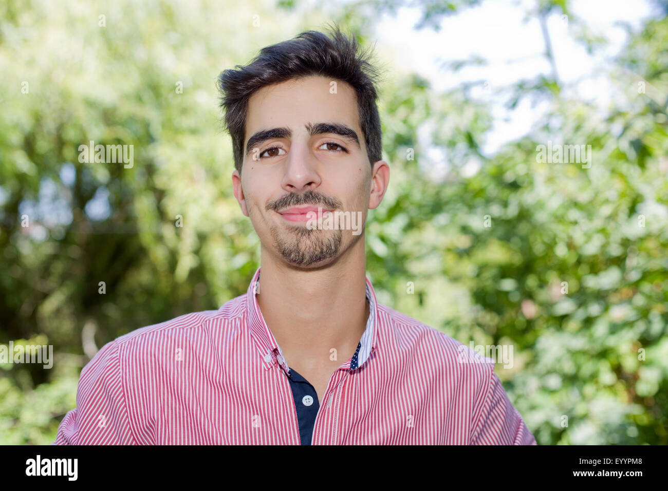 happy young casual man outdoor portrait Stock Photo - Alamy