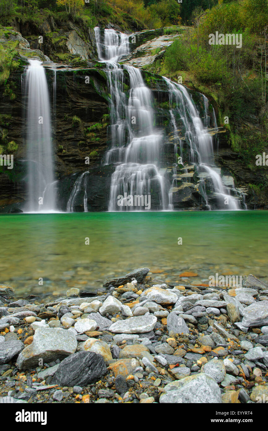 waterfall near Faido, Switzerland, Faido Stock Photo - Alamy