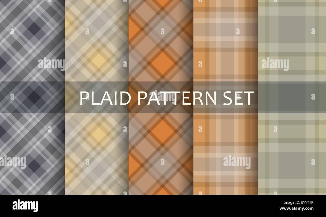 Plaid Patterns. Vector set Stock Vector Image & Art - Alamy