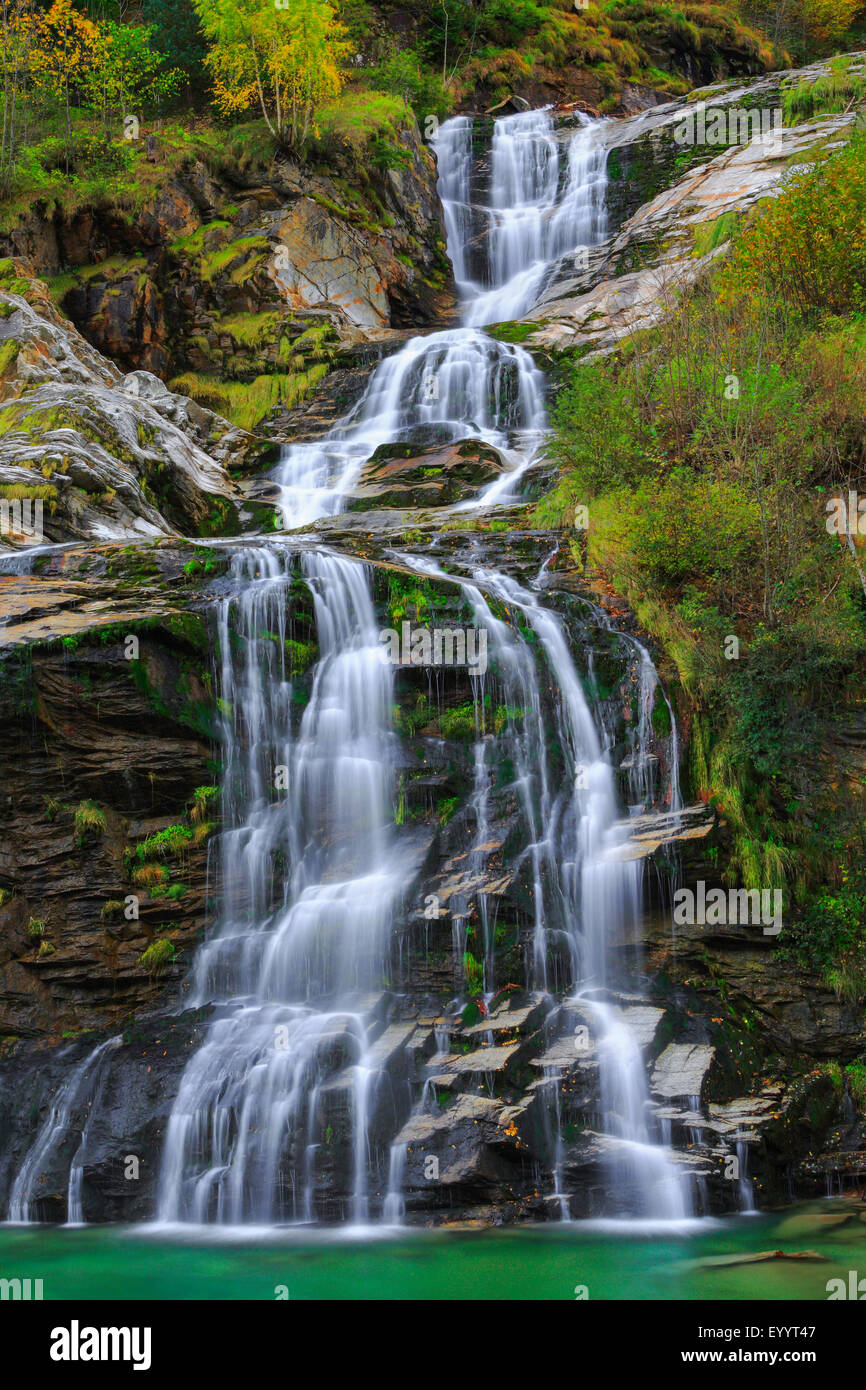 waterfall near Faido, Switzerland, Faido Stock Photo - Alamy