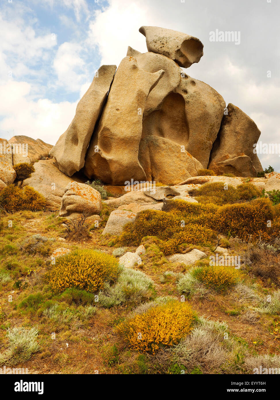 granite rocks of Capo Testa, Italy, Sardegna, Santa Teresa di Gallura ...