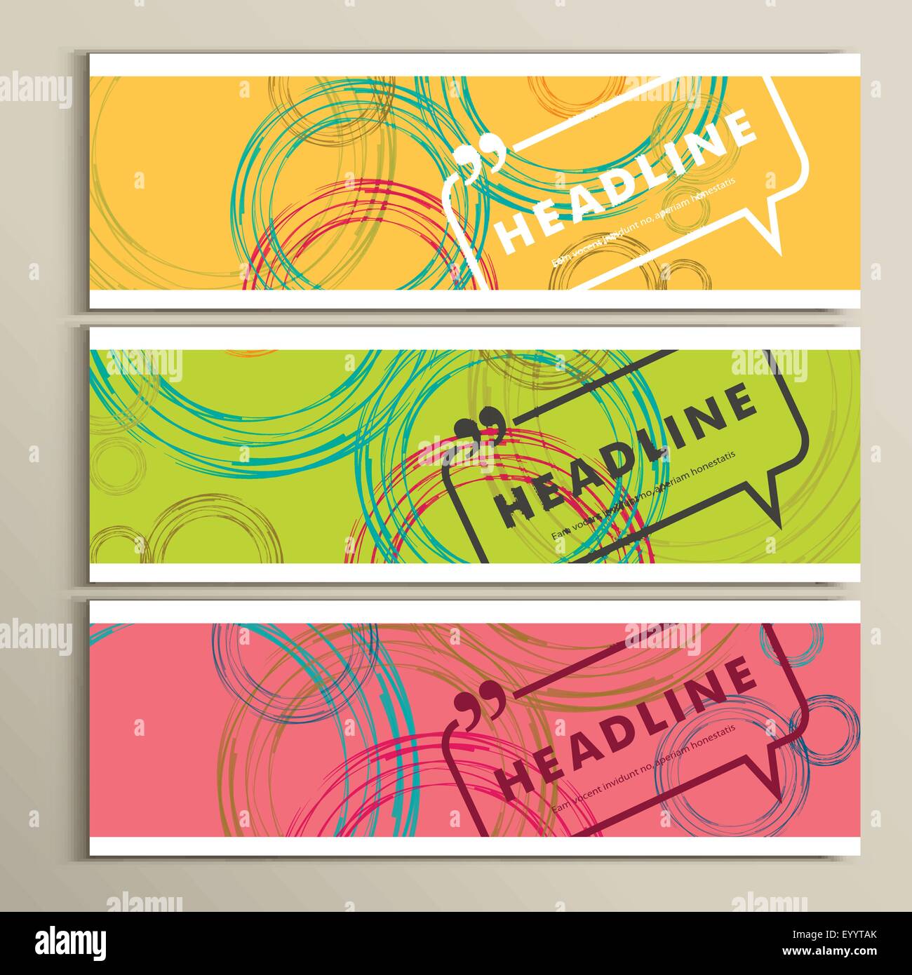 Vector banner color line. Circle design eps Stock Vector Image & Art ...