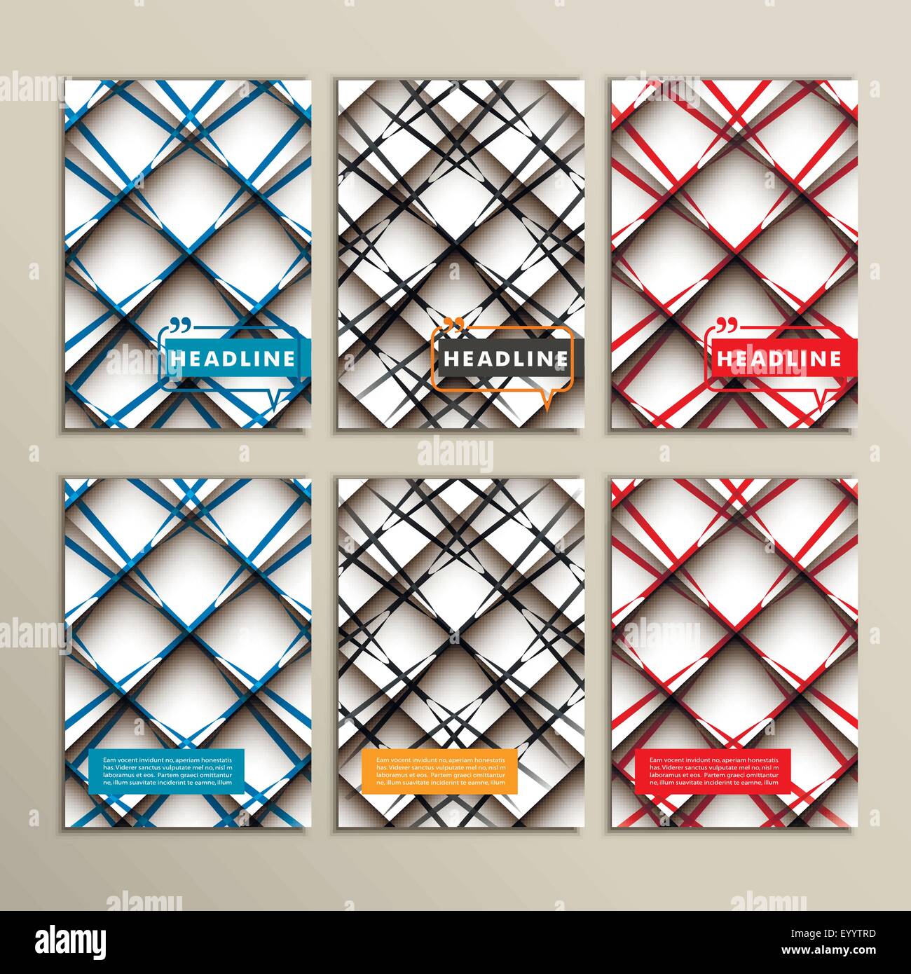 Vector set of simple beautiful line patterns Stock Vector Image & Art ...