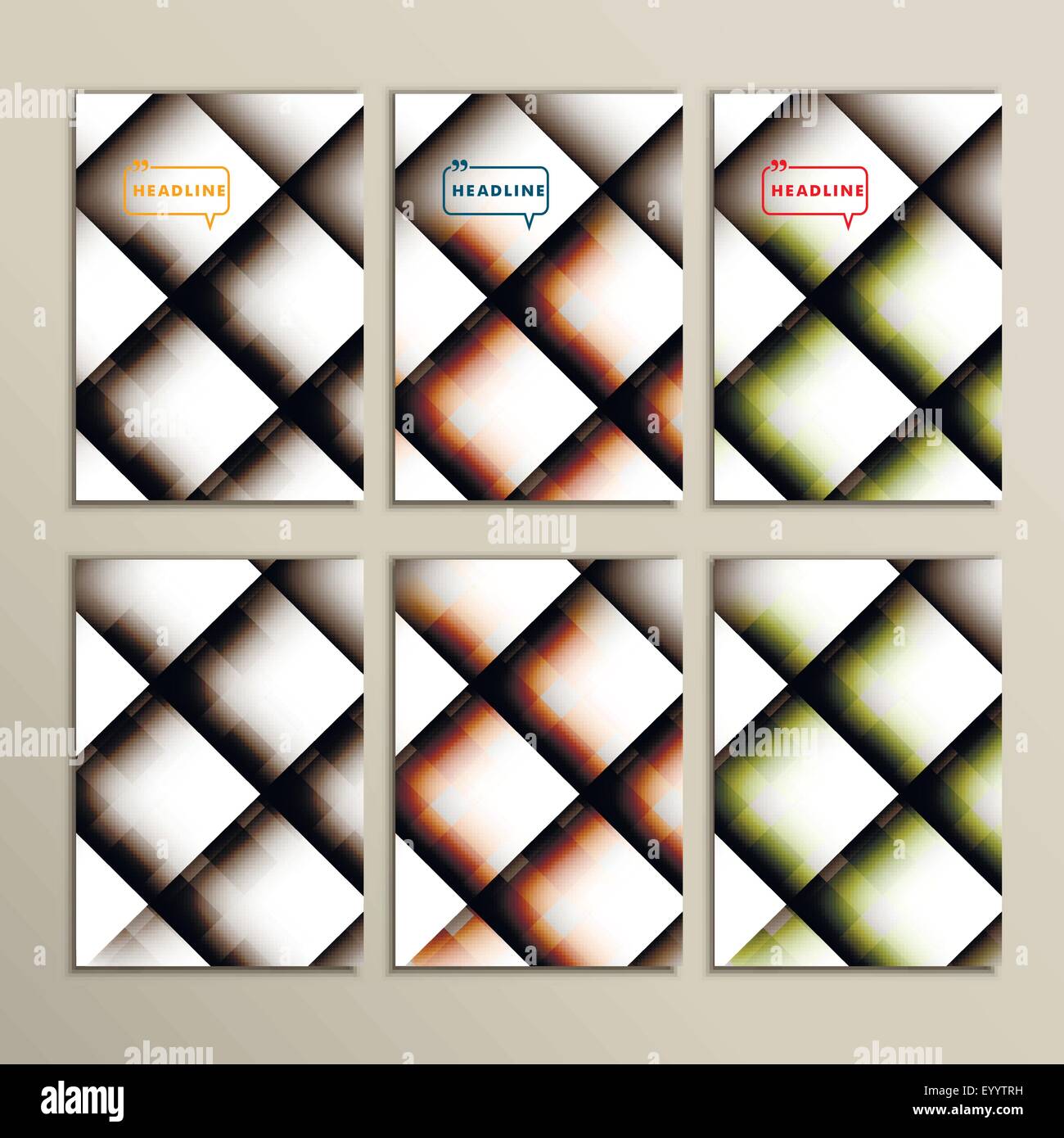Vector set of simple beautiful line patterns Stock Vector Image & Art ...