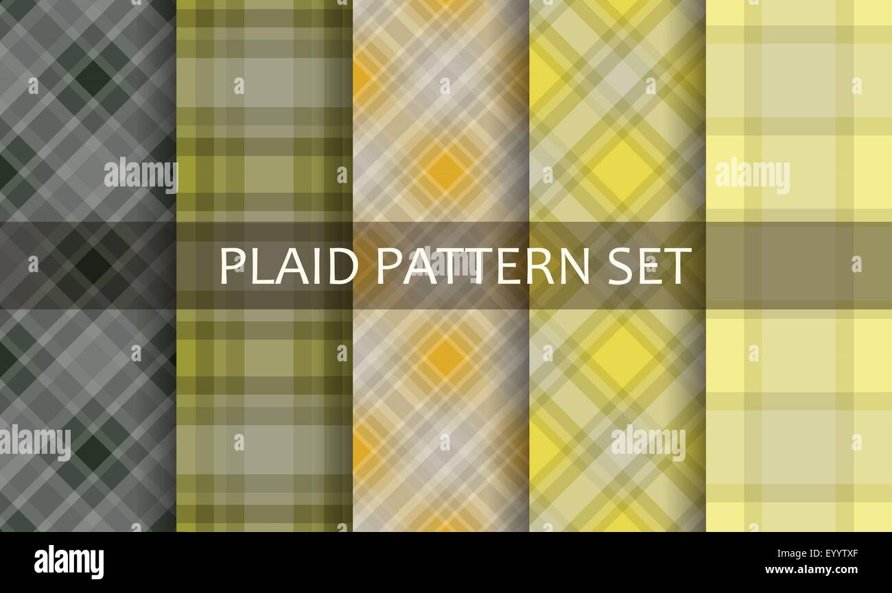 Plaid Patterns. Vector set Stock Vector Image & Art - Alamy