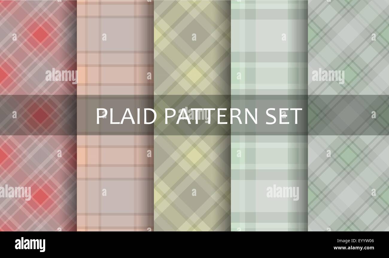 Plaid Patterns. Vector set Stock Vector Image & Art - Alamy