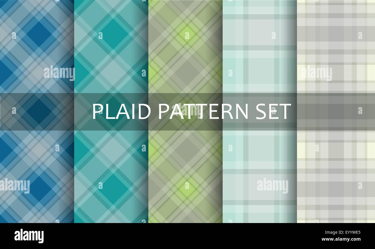 Plaid Patterns. Vector set Stock Vector Image & Art - Alamy