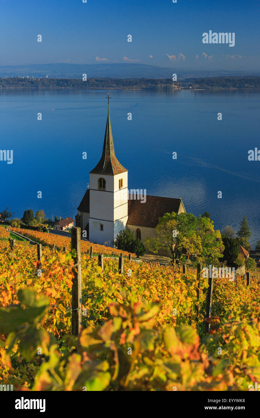 Ligerz at Lake Bieler, Switzerland, Berne Stock Photo - Alamy