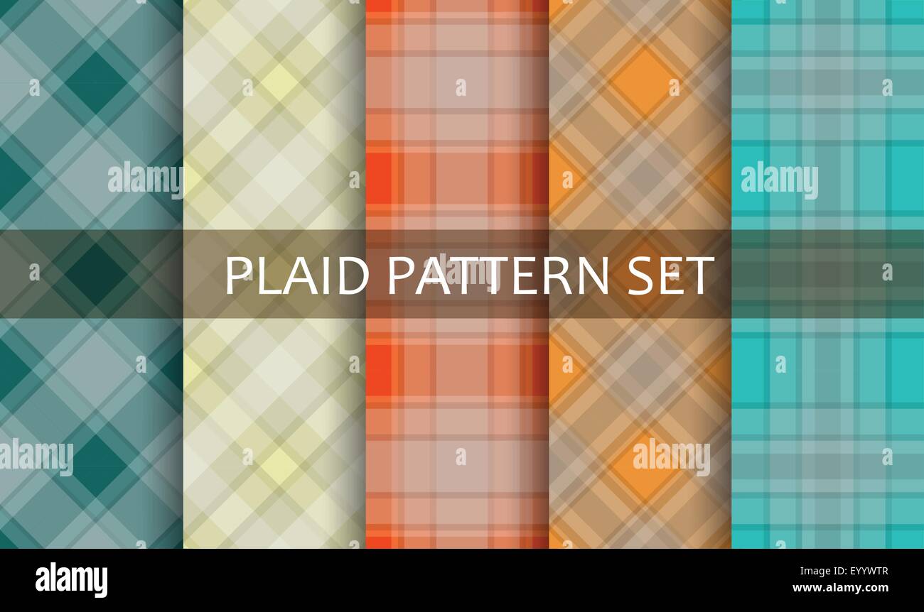 Plaid Patterns. Vector set Stock Vector Image & Art - Alamy