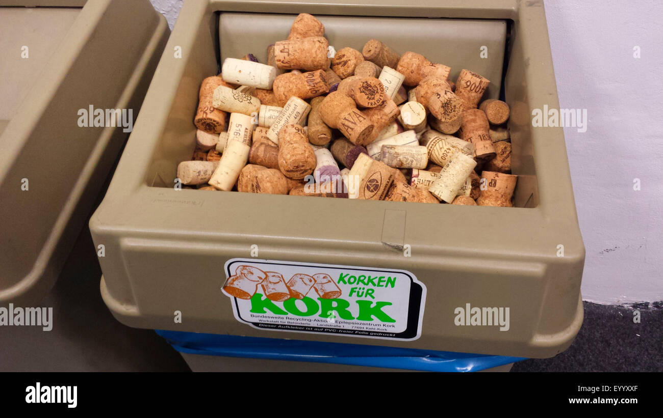 collection box for corks, Germany Stock Photo - Alamy