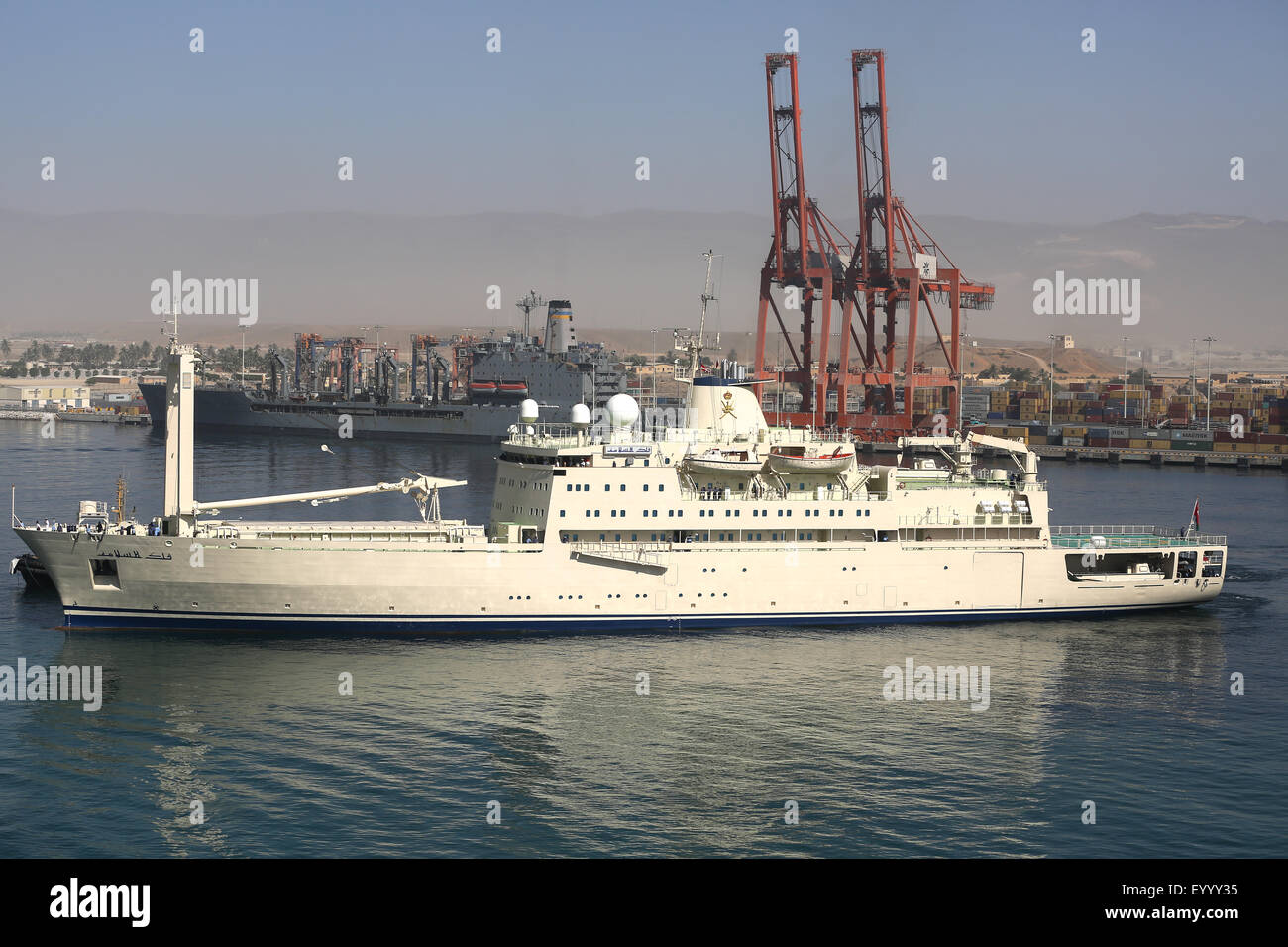 Omani transport ship Fulk al Salamah.Fulk al Salamah is an amphibious ...