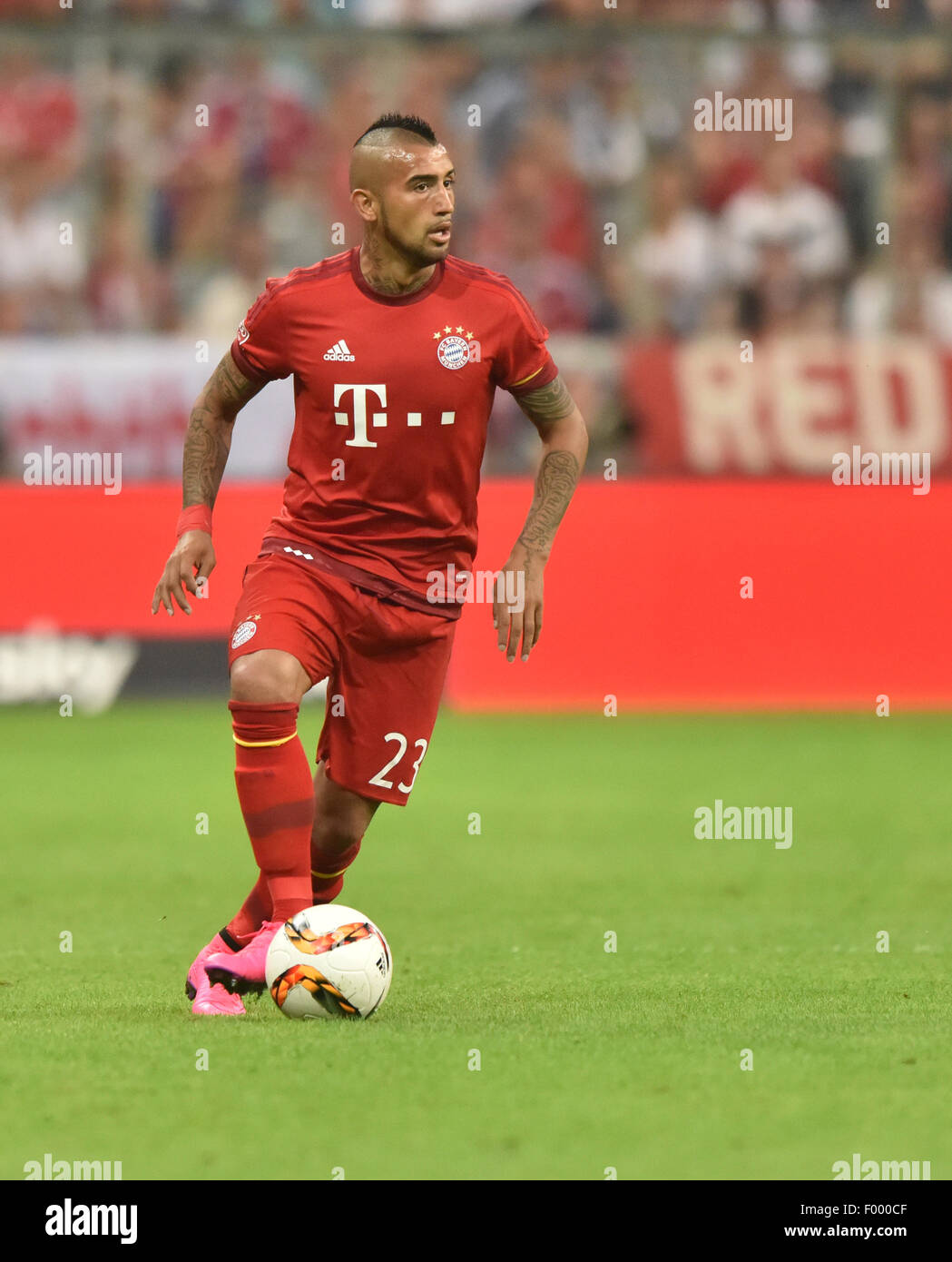 Munich, Germany. 04th Aug, 2015. Arturo Vidal of FC Bayern Munich in ...