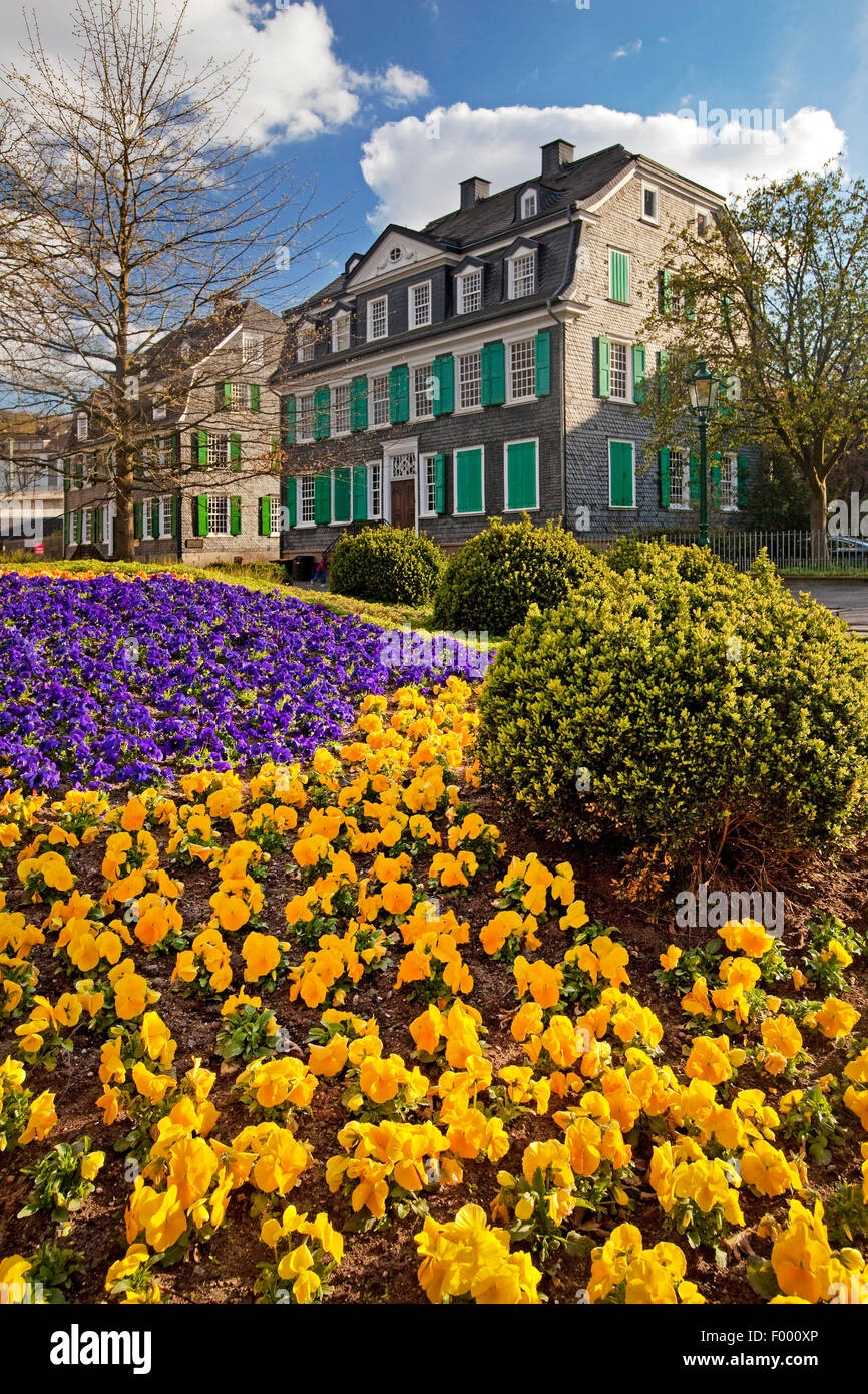Engels Park at the historical centre in Barmen, Germany, North Rhine ...