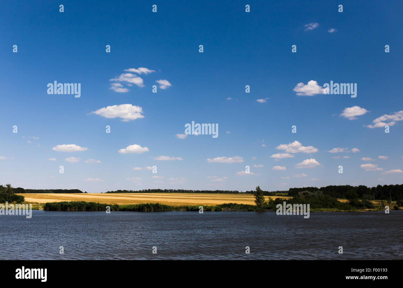 Summer scene calm river hi-res stock photography and images - Alamy