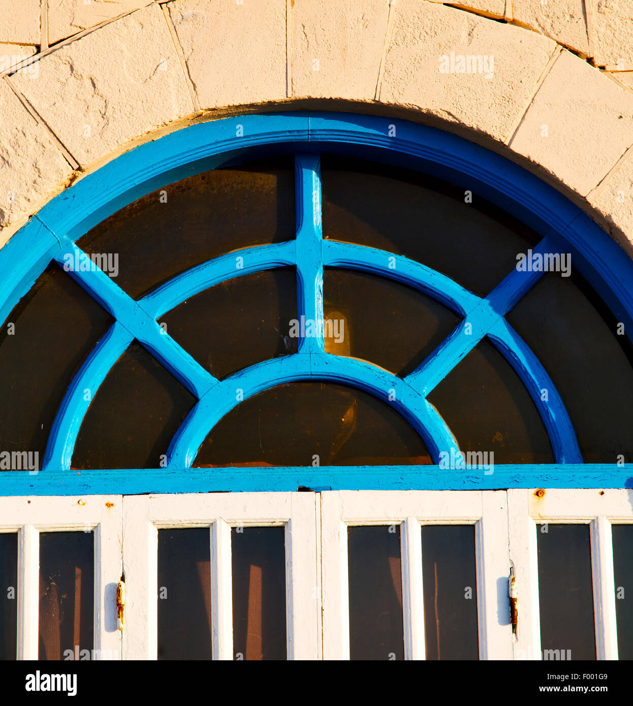 window in morocco africa and old construction wal brick historical ...