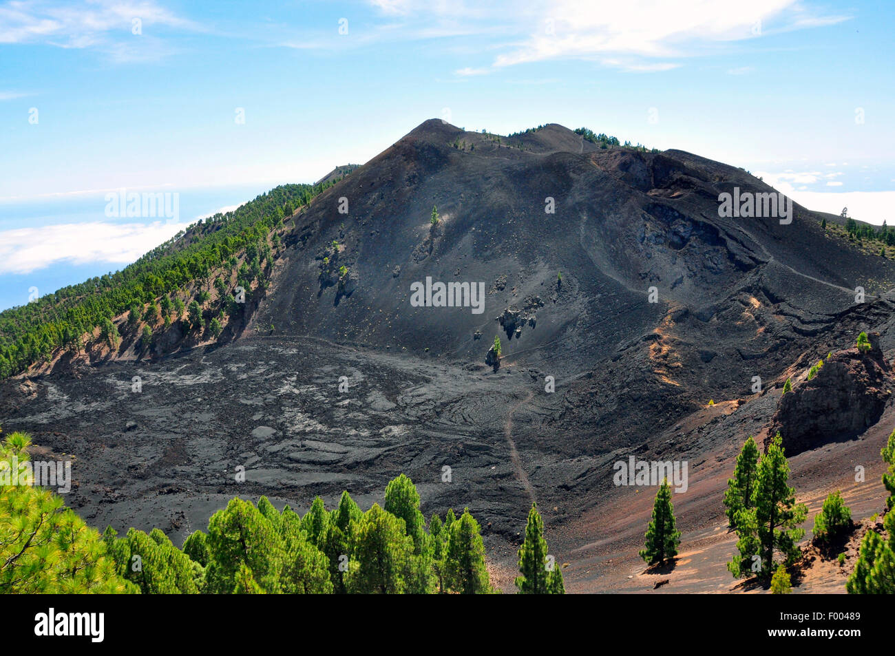 San Antonio volcano, Canary Islands, La Palma, Fuencaliente Stock Photo ...
