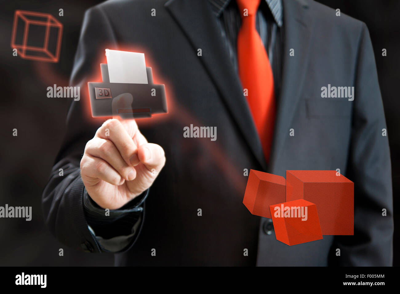 3D Printing Mesh to Objects Concept Stock Photo - Alamy