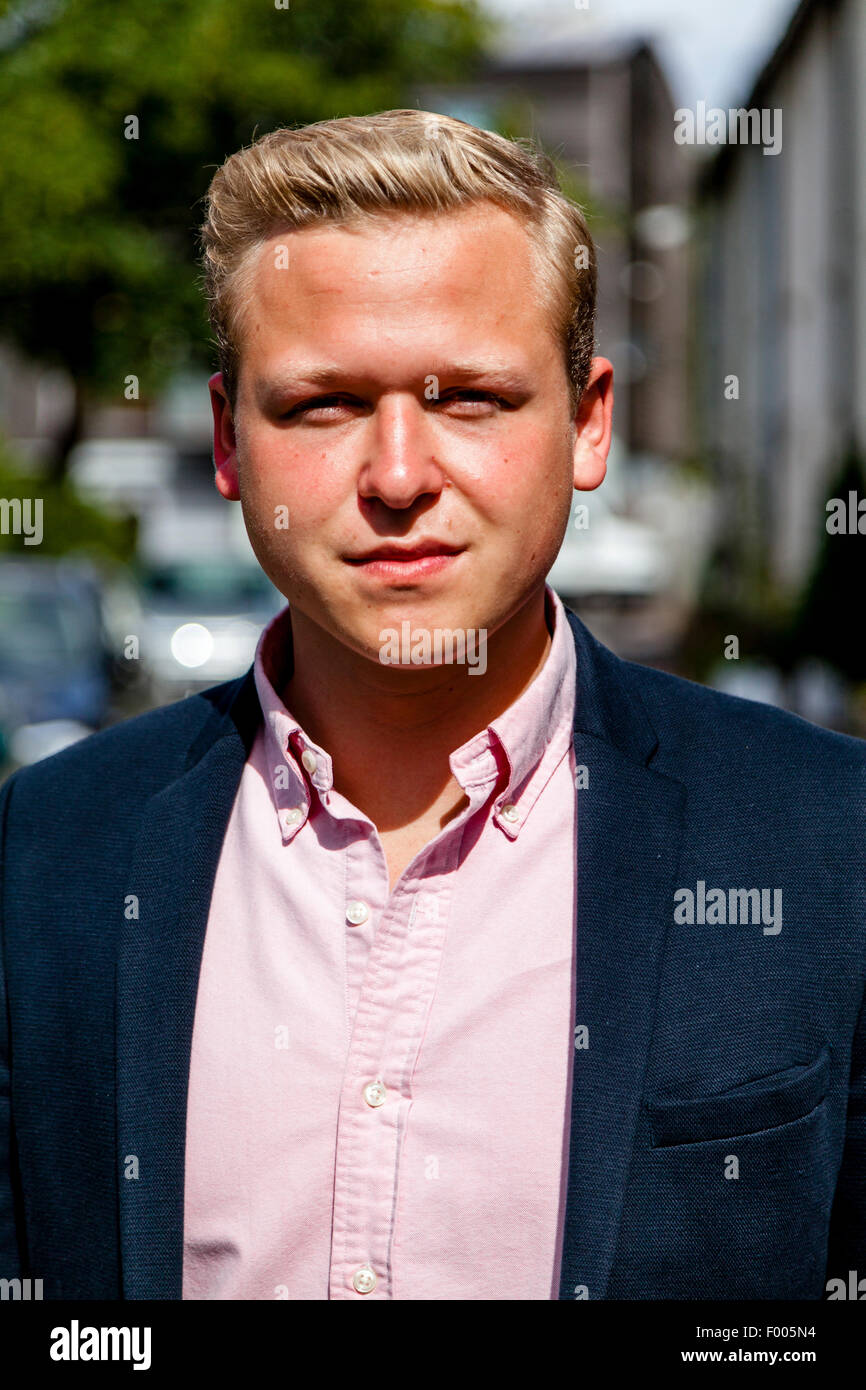 Good Looking Casually Dressed Young Man, Lewes, Sussex, UK Stock Photo ...