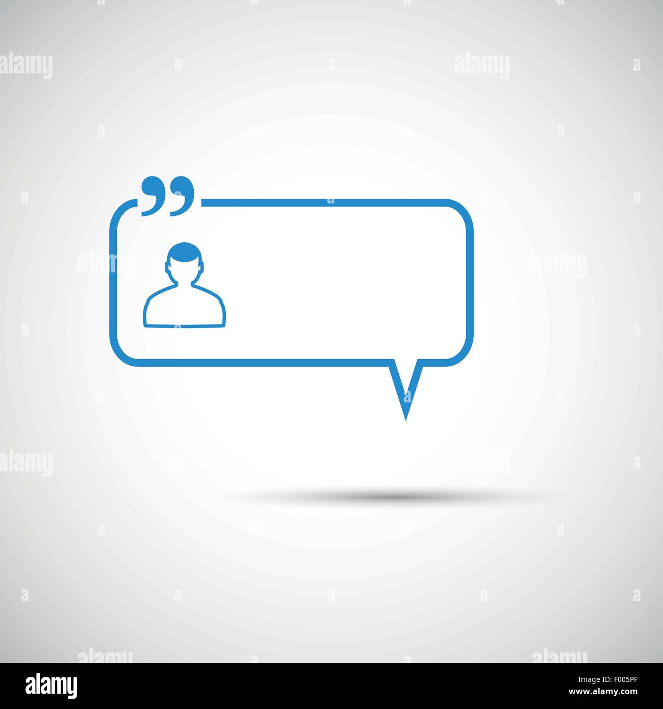 Vector speech bubble on a light background Stock Vector Image & Art - Alamy