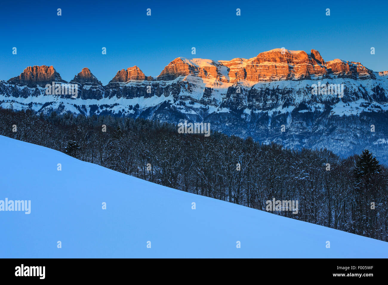 Churfirsten, Switzerland, St. Gallen Stock Photo - Alamy