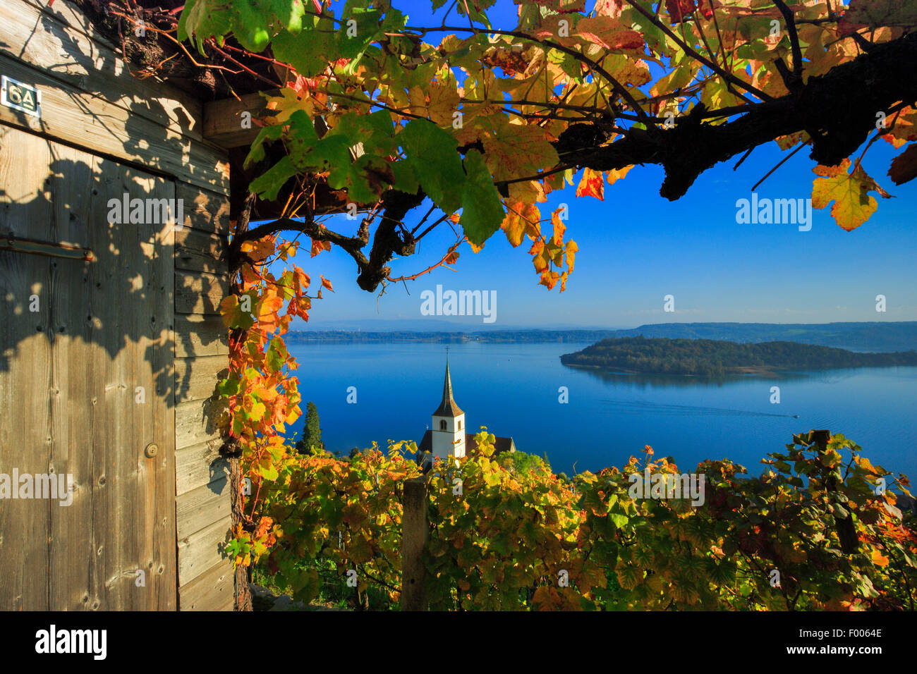 Ligerz at Lake Biel, Switzerland, Drei-Seen-Land Stock Photo - Alamy