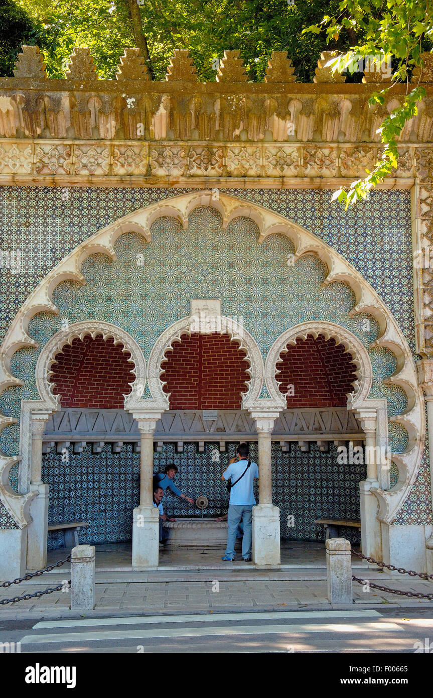 Moorish fountain, Sintra, UNESCO World Heritage Site, Portugal, Europe ...