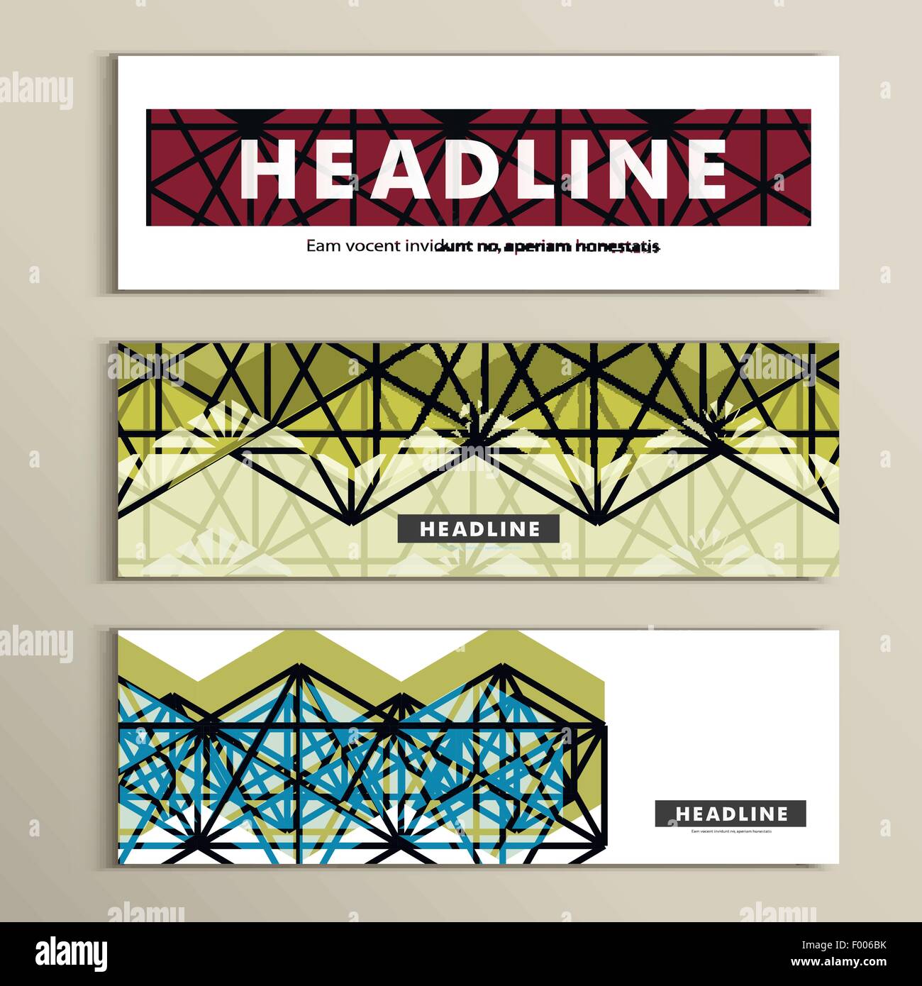 Vector set of stylish modern line textures Stock Vector Image & Art - Alamy