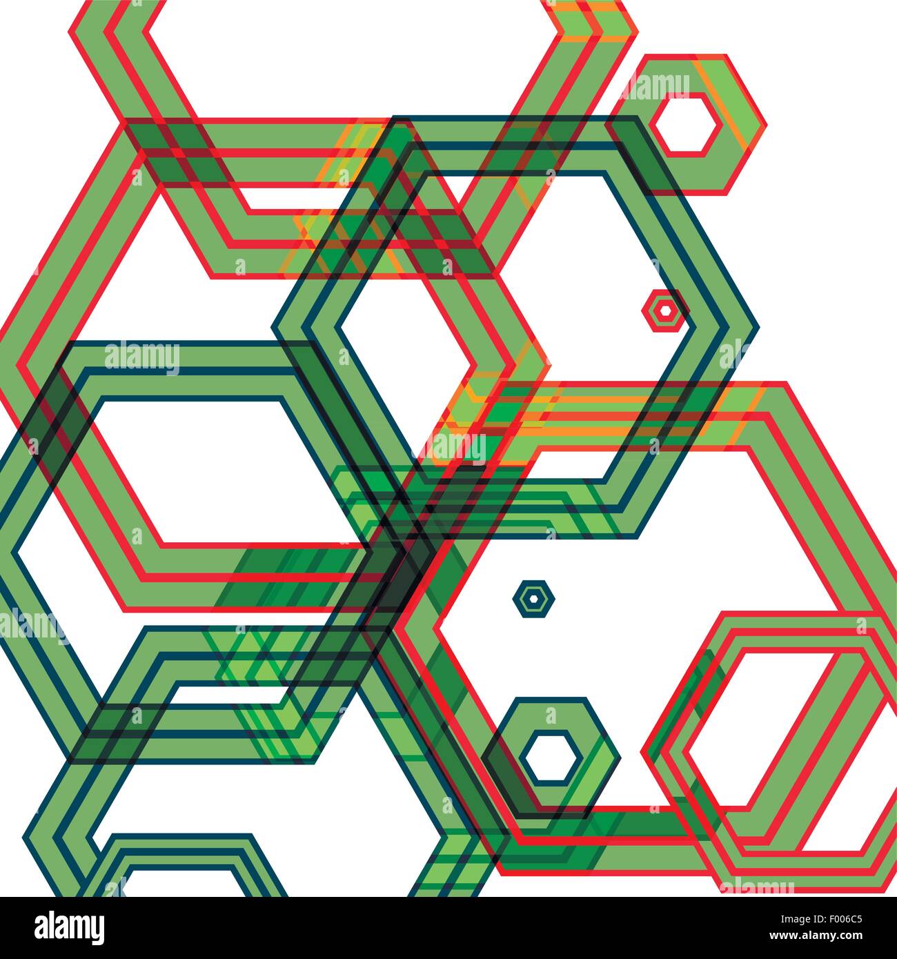 Vector background of large colored hexagons eps Stock Vector Image ...