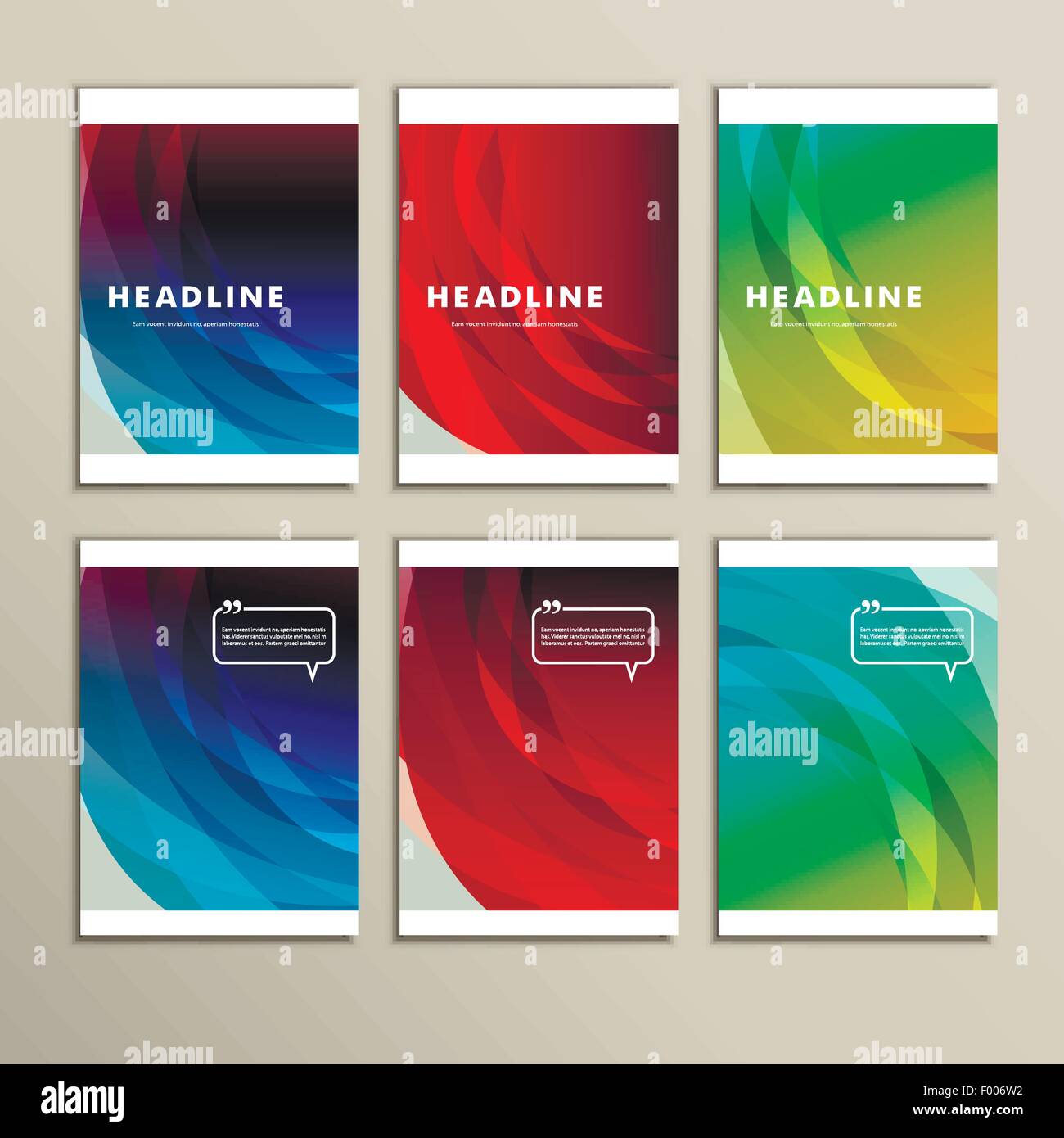 Set of banners for design in abstract style Stock Vector Image & Art ...