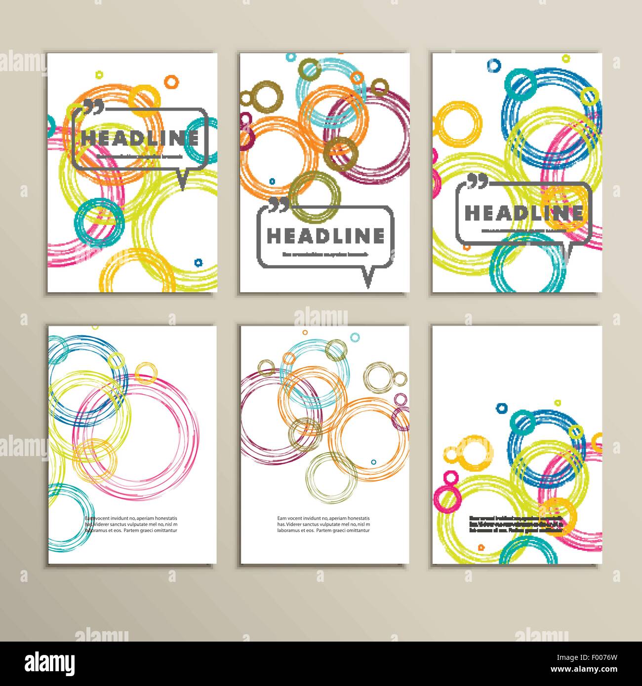 Abstract colored circles on a white background Stock Vector Image & Art ...