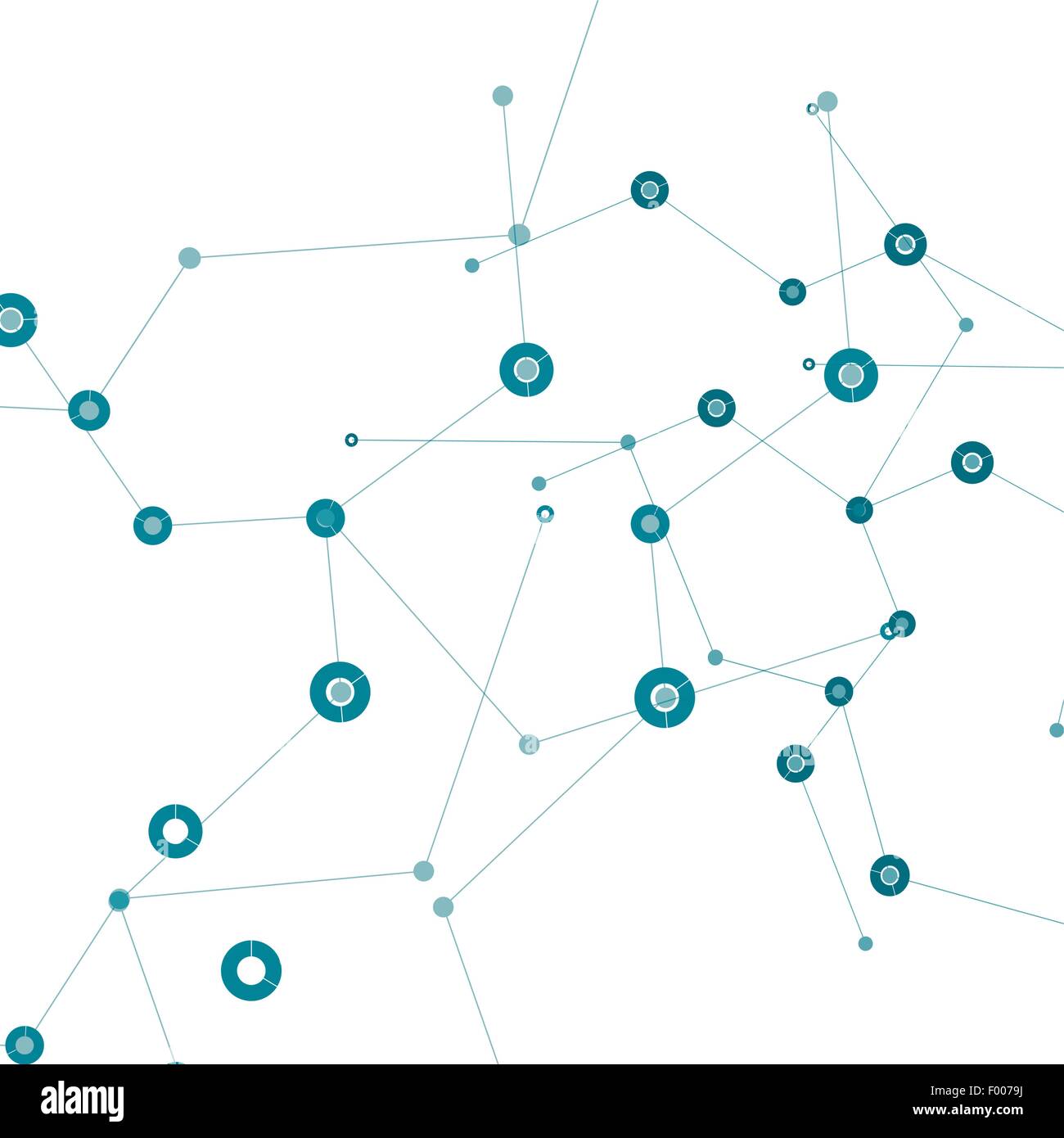 Vector color network connection and DNA design Stock Vector Image & Art ...