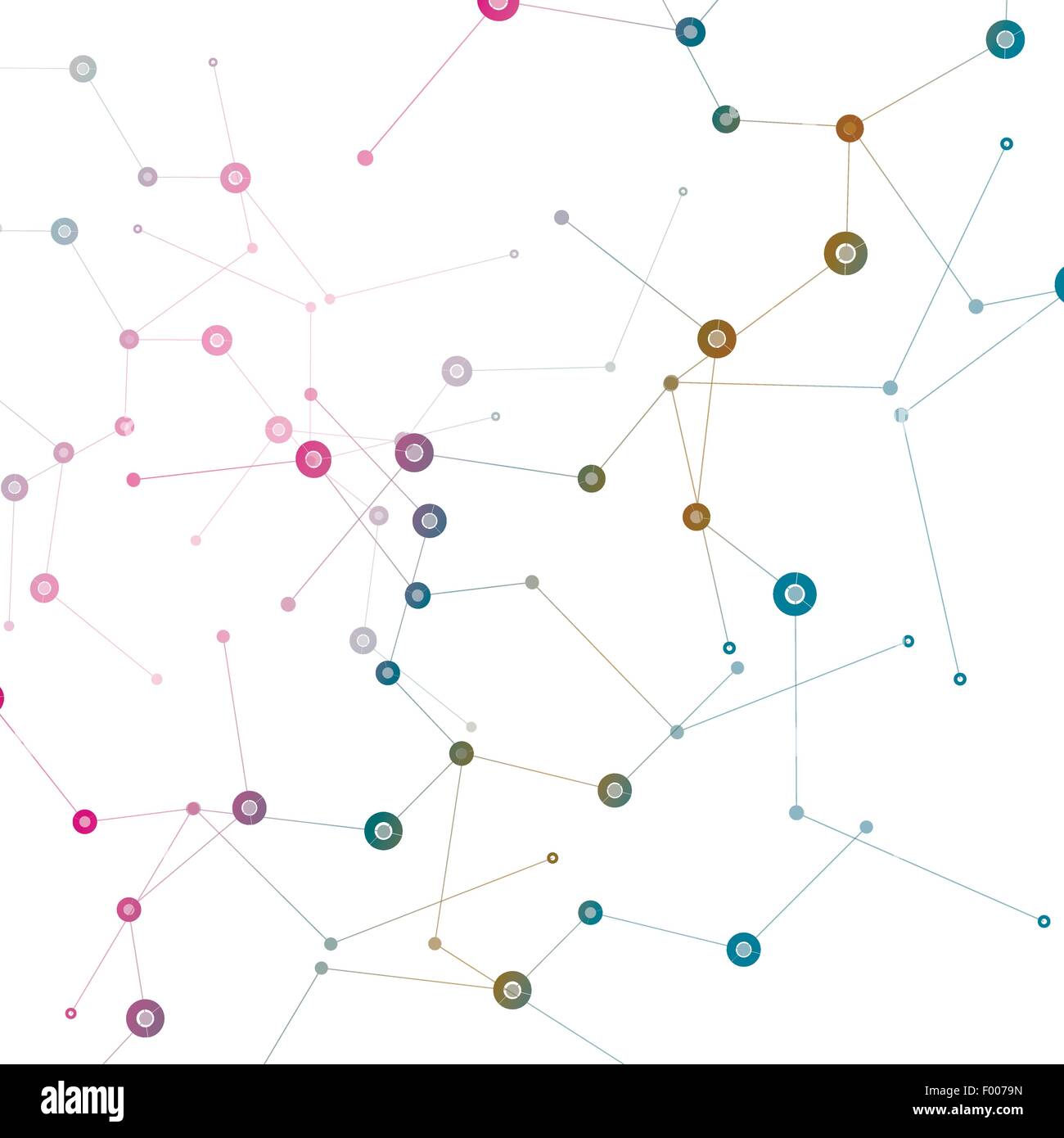 Vector color network connection and DNA design Stock Vector Image & Art ...